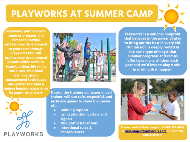 Playworks at Summer Camp - Arizona