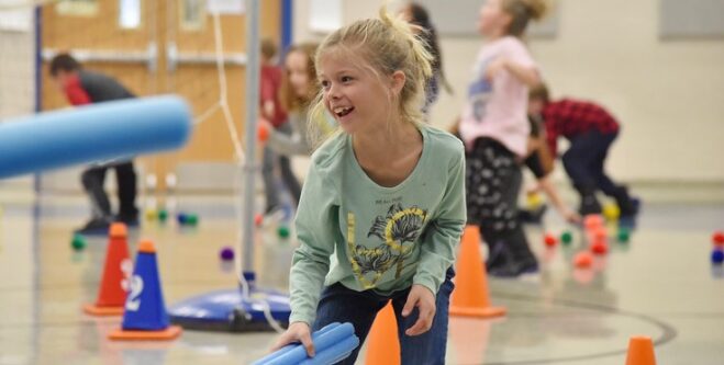 Rocking indoor recess in the gym… or classroom… or cafeteria… - New England