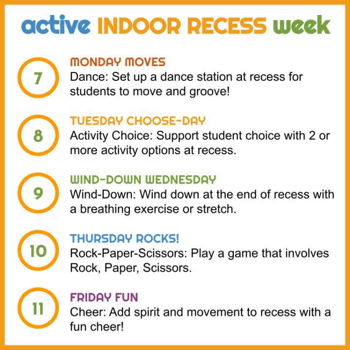 Rhode Island's Active Indoor Recess Week - New England