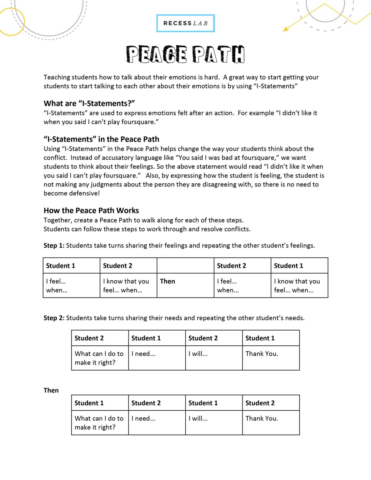 What is a Peace Path and how do I use it in my school? - New England