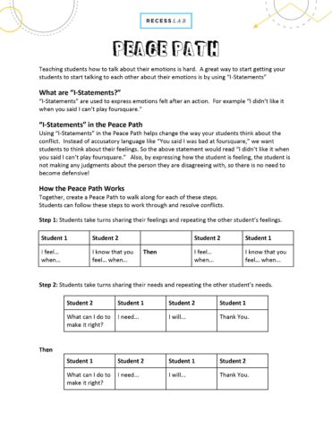 What is a Peace Path and how do I use it in my school? - New England