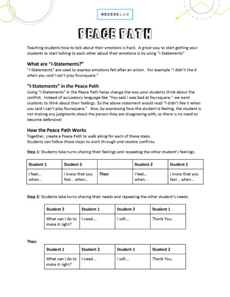 What is a Peace Path and how do I use it in my school? - New England