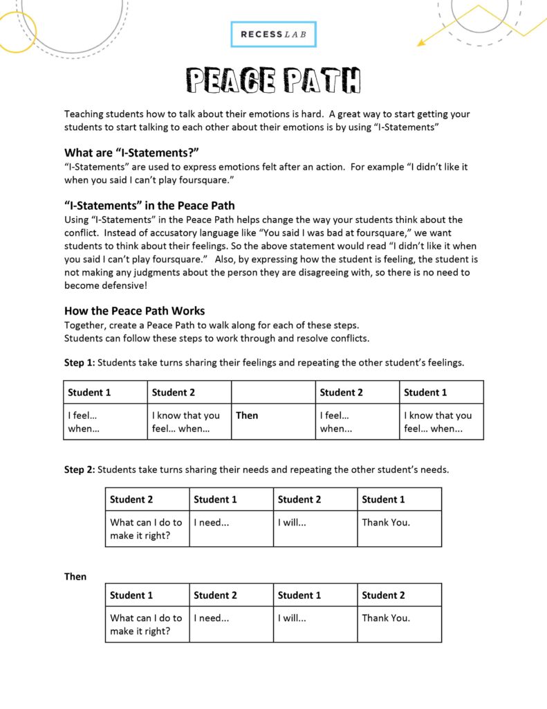 What is a Peace Path and how do I use it in my school? - New England