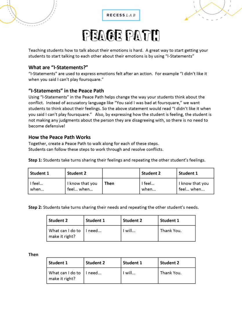 What is a Peace Path and how do I use it in my school? - New England