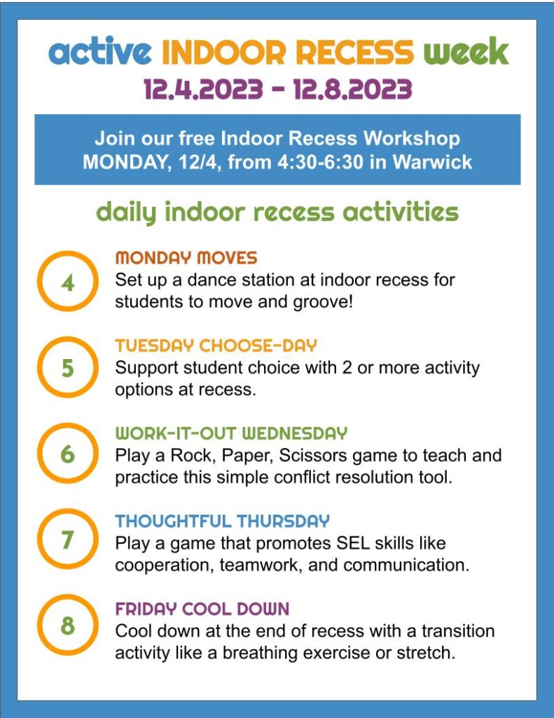 Activating Indoor Recess in Rhode Island - New England