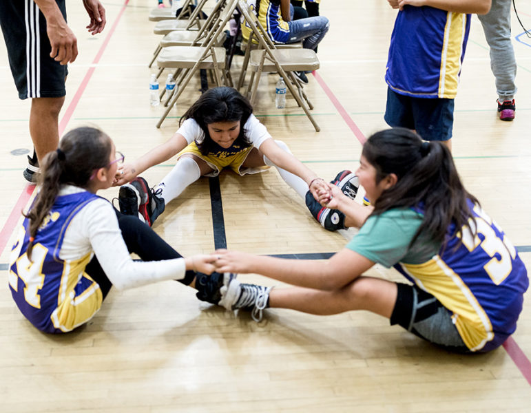 team stretching - Southern California