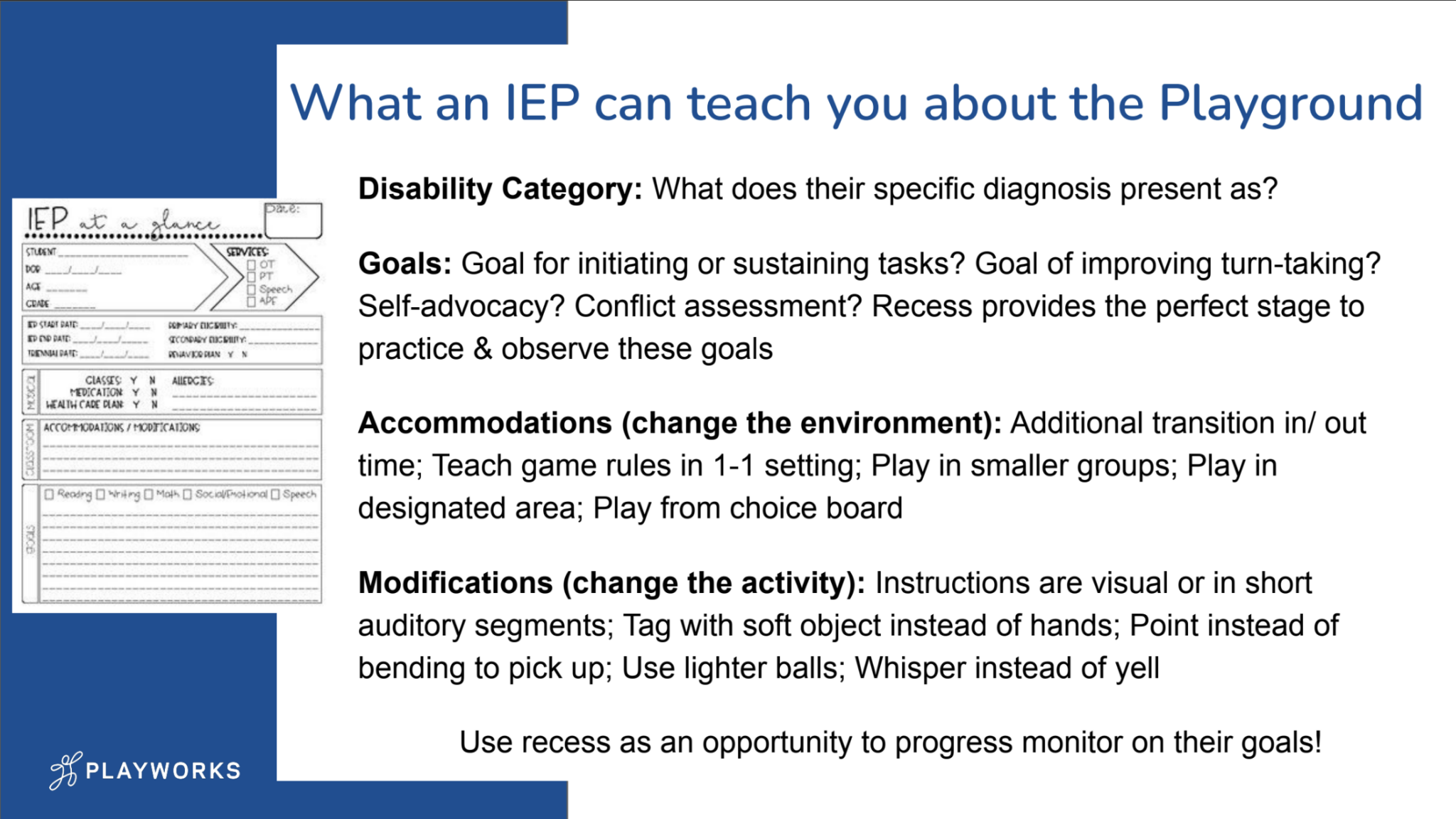 Adapting Play for Varying Abilities | Playworks